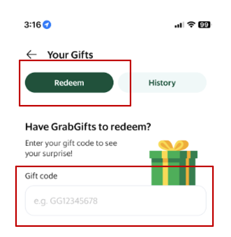 How to redeem Grab Gift voucher?